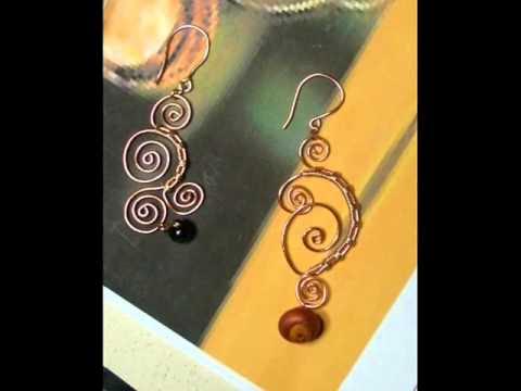 Wire Wrapped Earrings Tutorial - YouTube