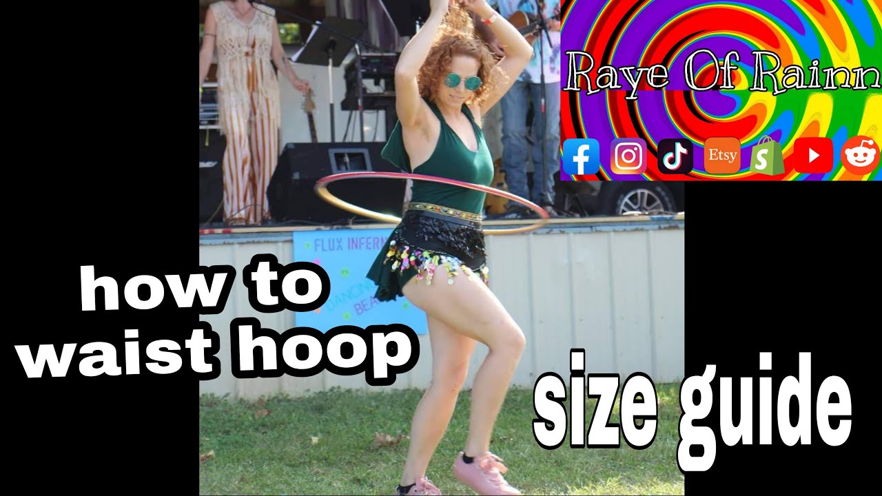 Waist hooping tutorial, how to hoop on body & size guide - YouTube