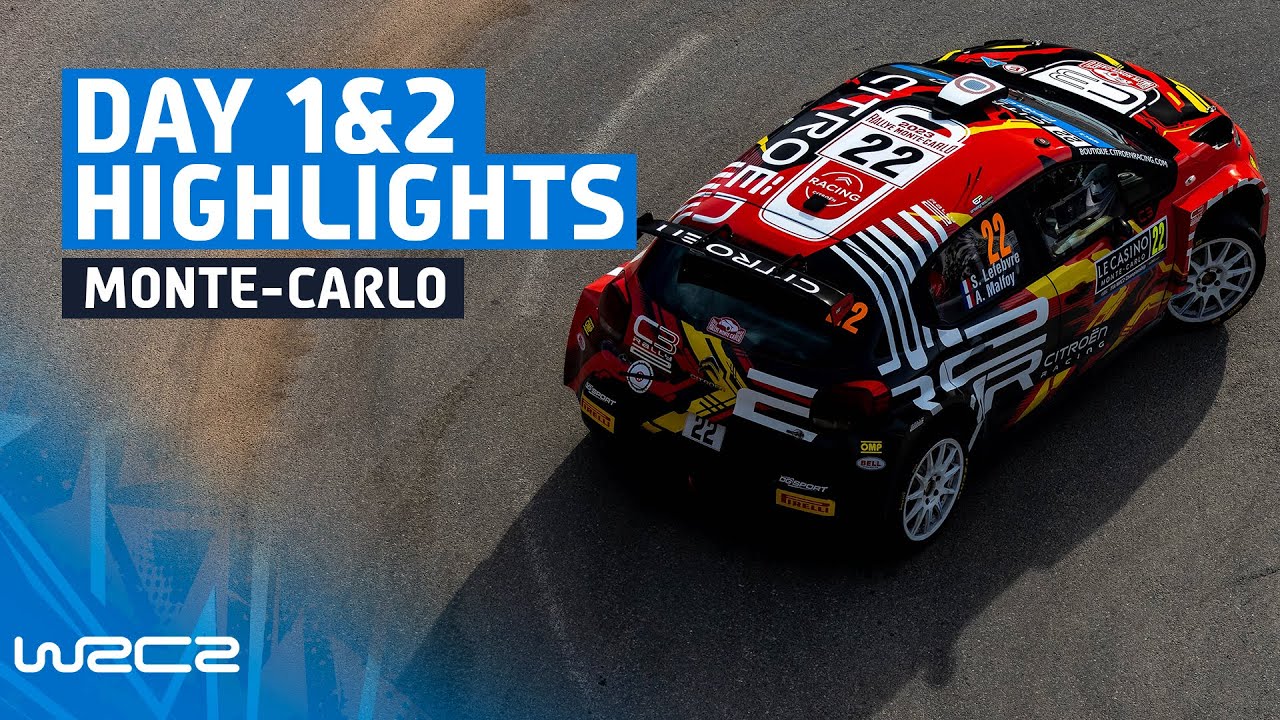 WRC2 Day 1+2 Highlights | WRC Rallye Monte-Carlo 2023 - YouTube