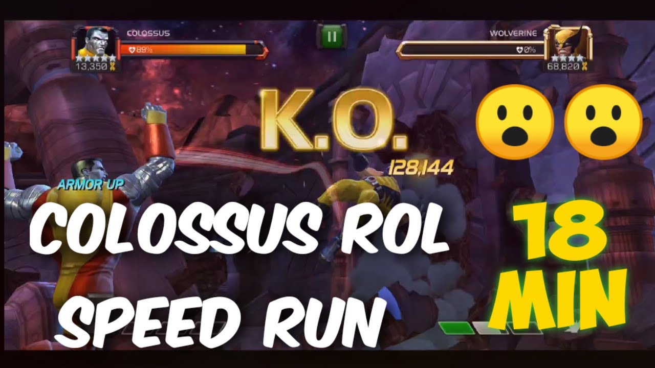 MCOC Colossus ROL Speedrun | No boosts | No Apocalypse | No Suicide ...
