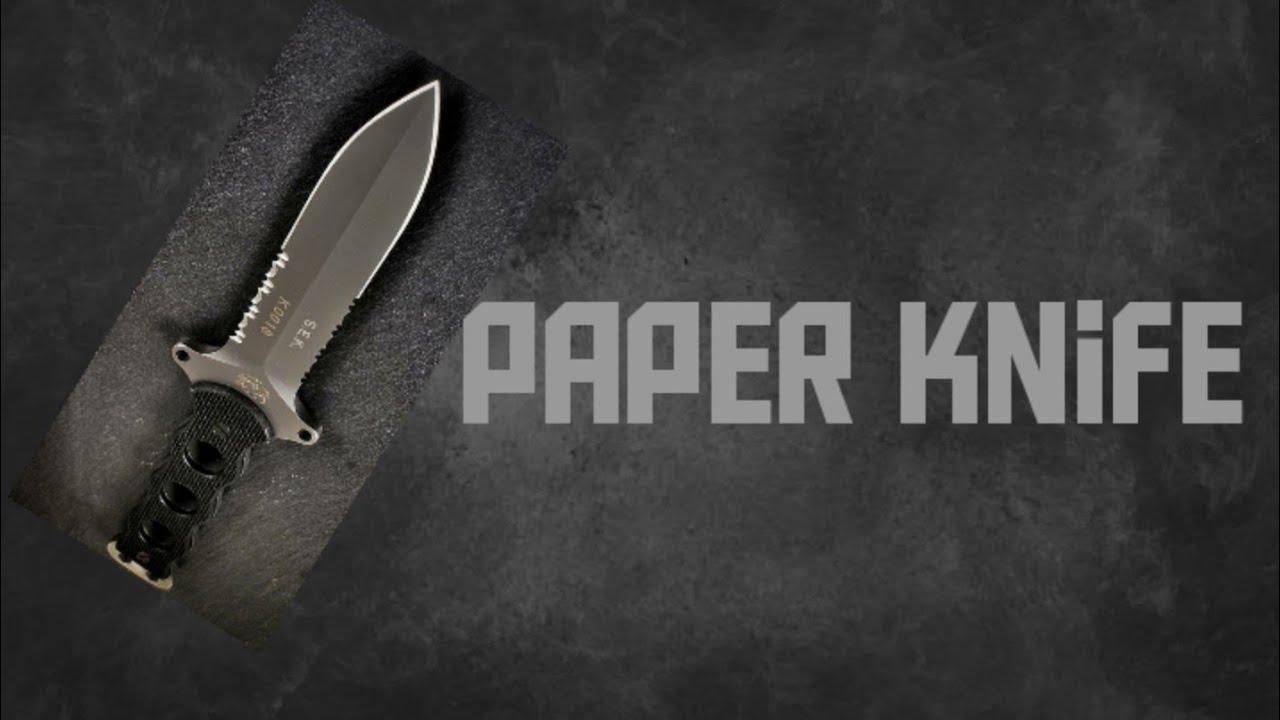 How to make a paper knife - YouTube
