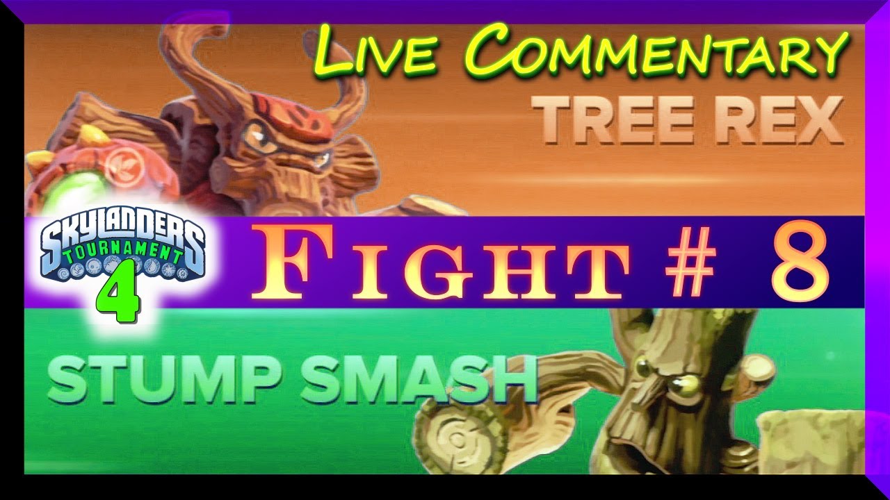 Skylanders Swap Force Battle Mode PVP Tournament Gameplay Tree Rex Vs ...
