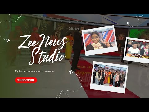 My first experience at zee news studio 📰 #zeenews #groundreport - YouTube