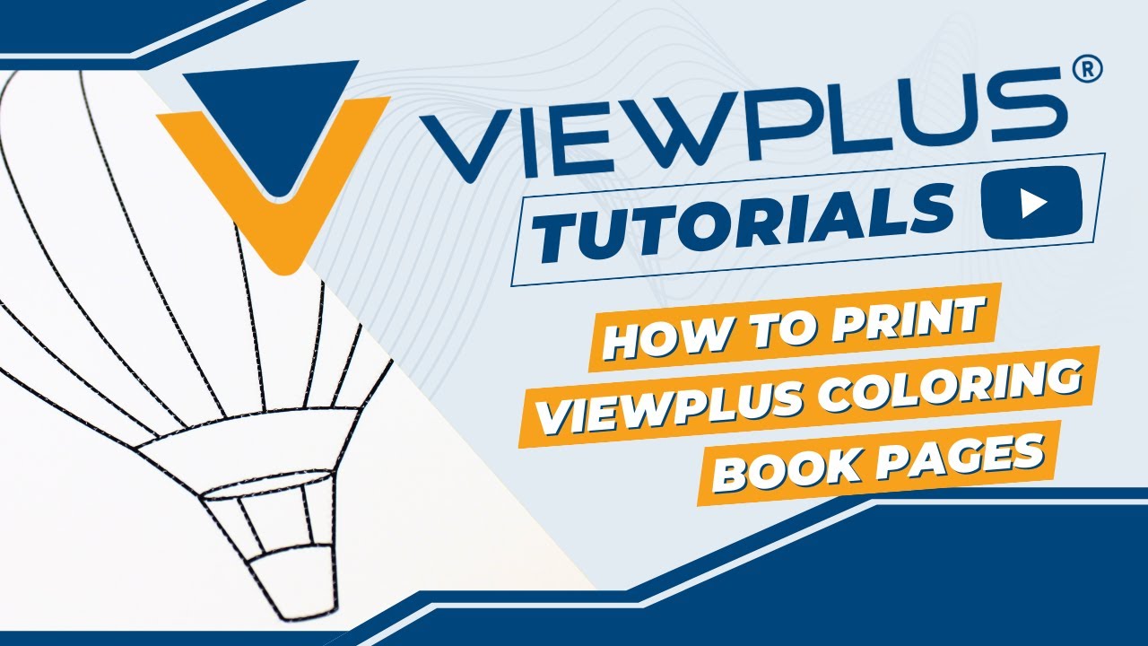 How to Print ViewPlus Coloring Book Pages - YouTube