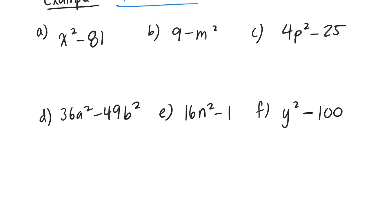 How to apply, Distributive Property, FOIL, Difference of Squares and ...