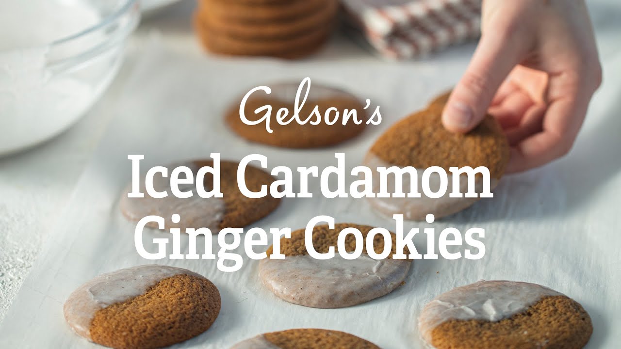 Iced Cardamom Ginger Cookies - YouTube