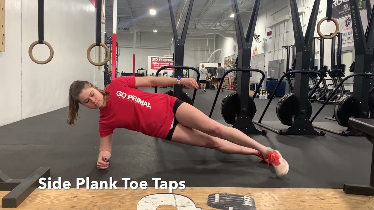 Side Plank Toe Taps - YouTube