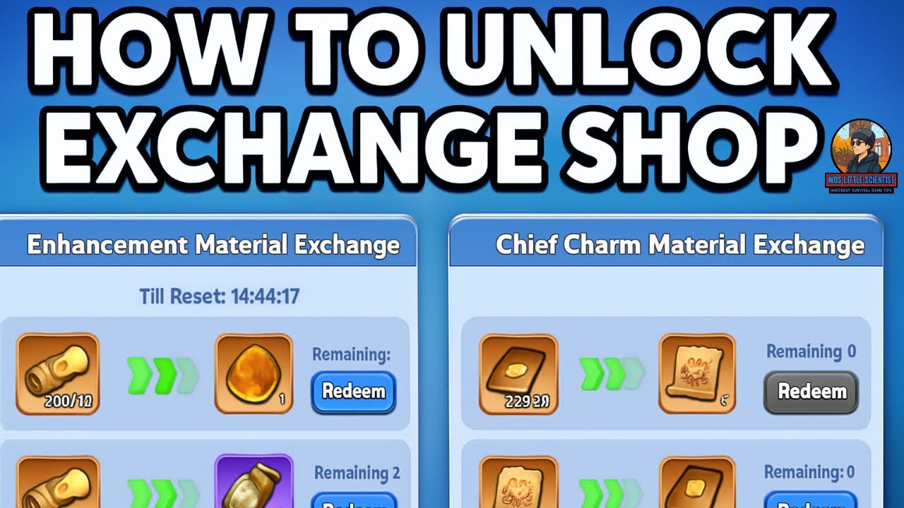 How to unlock and when to unlock exchange shop for chief gear and chief ...