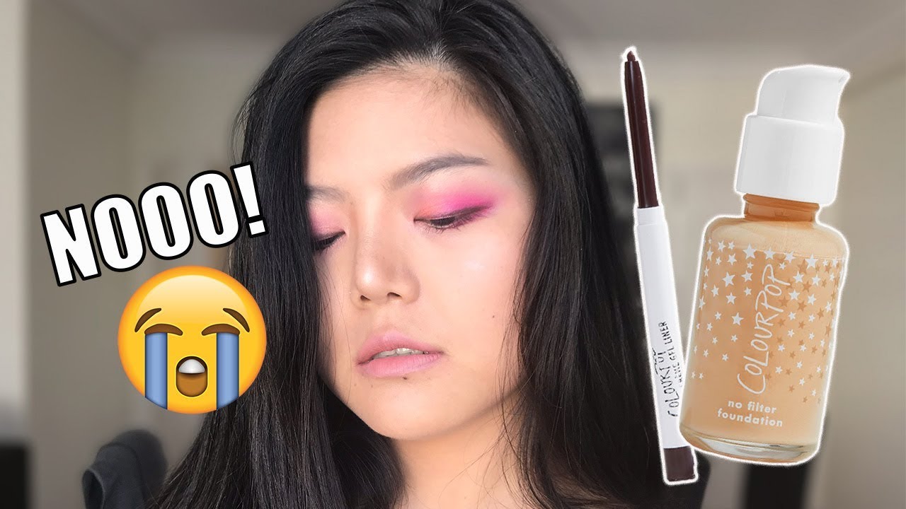 Colourpop No Filter Foundation Medium 85 Review | Purple Glam Makeup ...