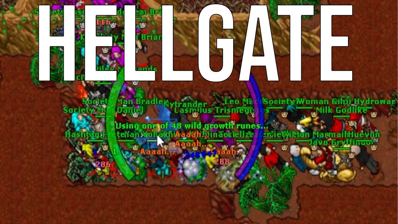 Tibia War - Ardera - Hellgate Fight - YouTube