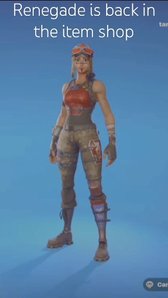 Renegade raider back in the fortnite item shop #fortnite #gaming # ...