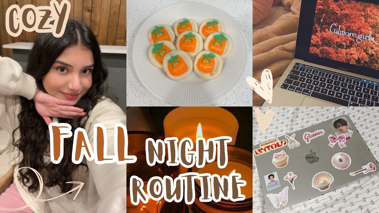 FALL evening routine🍁🧸🎧 realistic, cozy, baking, unwinding - YouTube