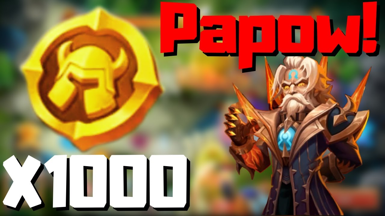 Papow Rolling 1000 Hero Coins for Sword Sage | Castle Clash - YouTube