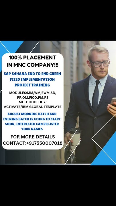 SAP S4HANA END TO END GREEN FIELD IMPLEMENTATION PROJECT TRAINING WITH ...