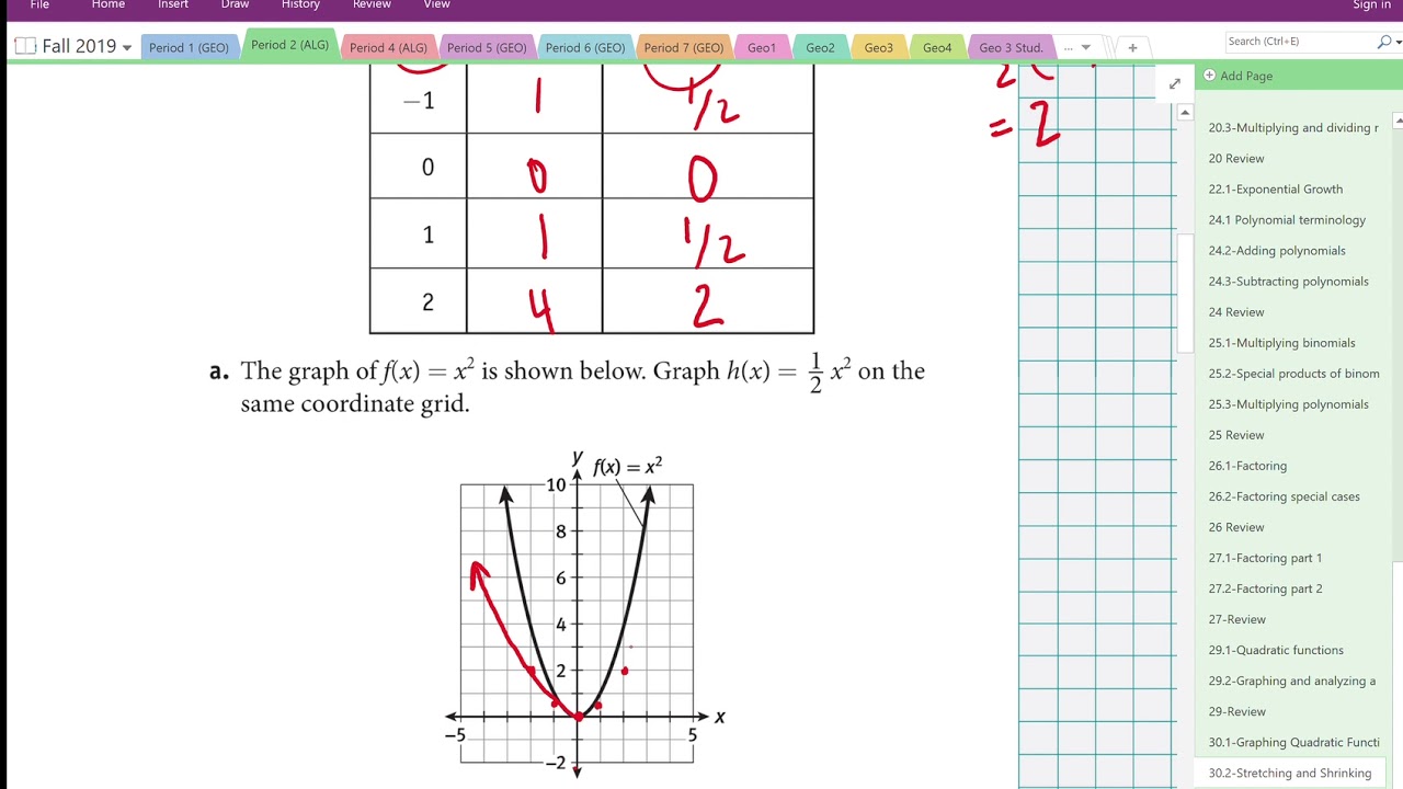 Algebra 30.2 period 2 - YouTube