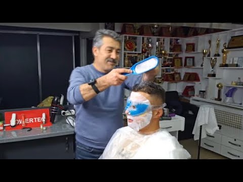ASMR SKIN CARE AND BEARD SHAVE WITH BARBER MUNUR ONKAN - YouTube