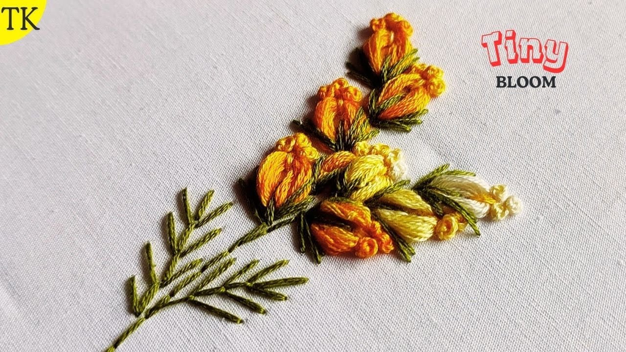 Easy and beautiful hand embroidery design flower | flower hand ...