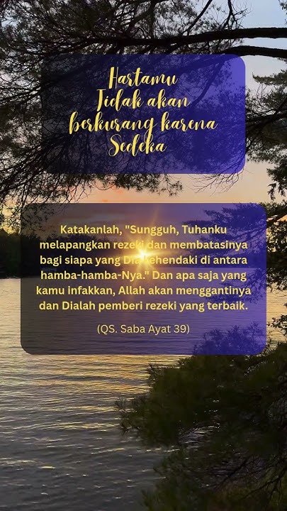 Hartamu Tidak akan berkurang karena Sedekah - YouTube