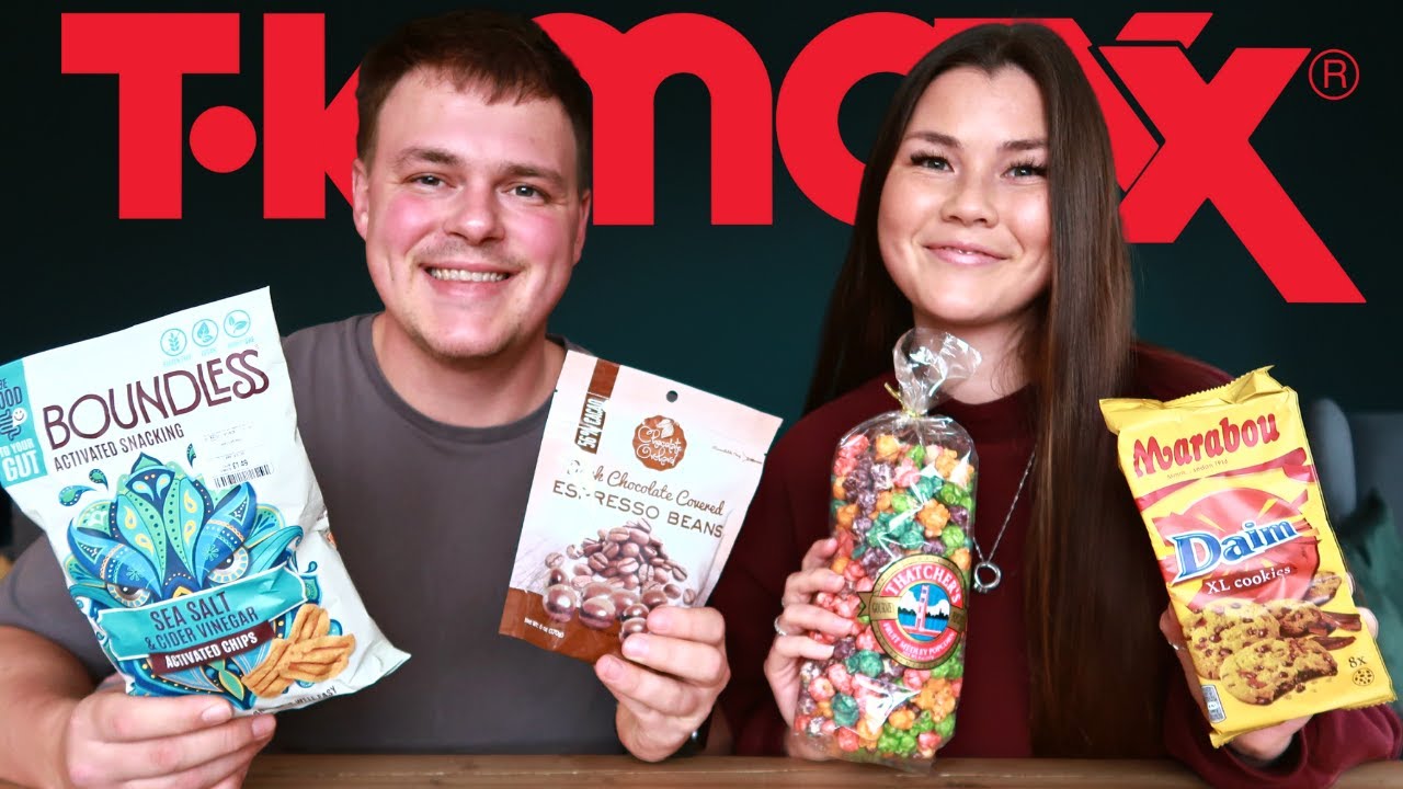 trying to find the *BEST SNACKS* from TK MAXX | TASTE TEST - YouTube