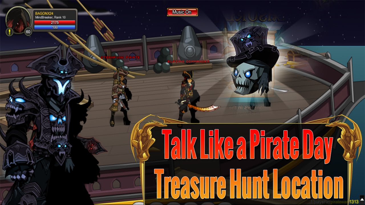 =AQW= Talk Like a Pirate Day Treasure Hunt Location (AC tagged helmet ...