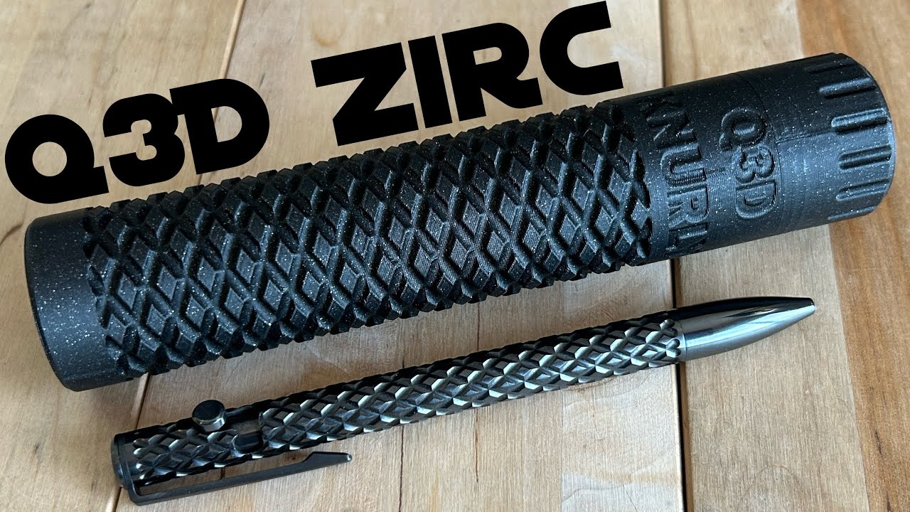 Unboxing - Q3D Knurly Zirc Bolt Action Pen 🖤 - YouTube