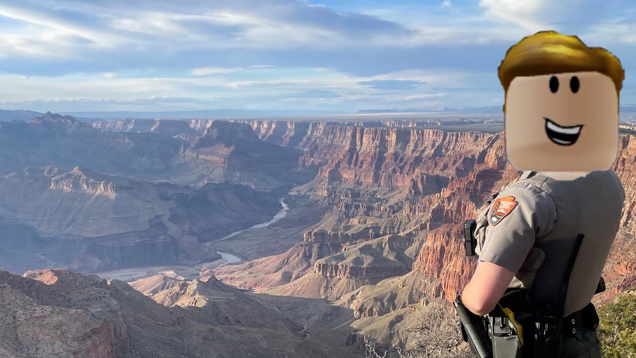 Playing ROBLOX at the GRAND CANYON - YouTube