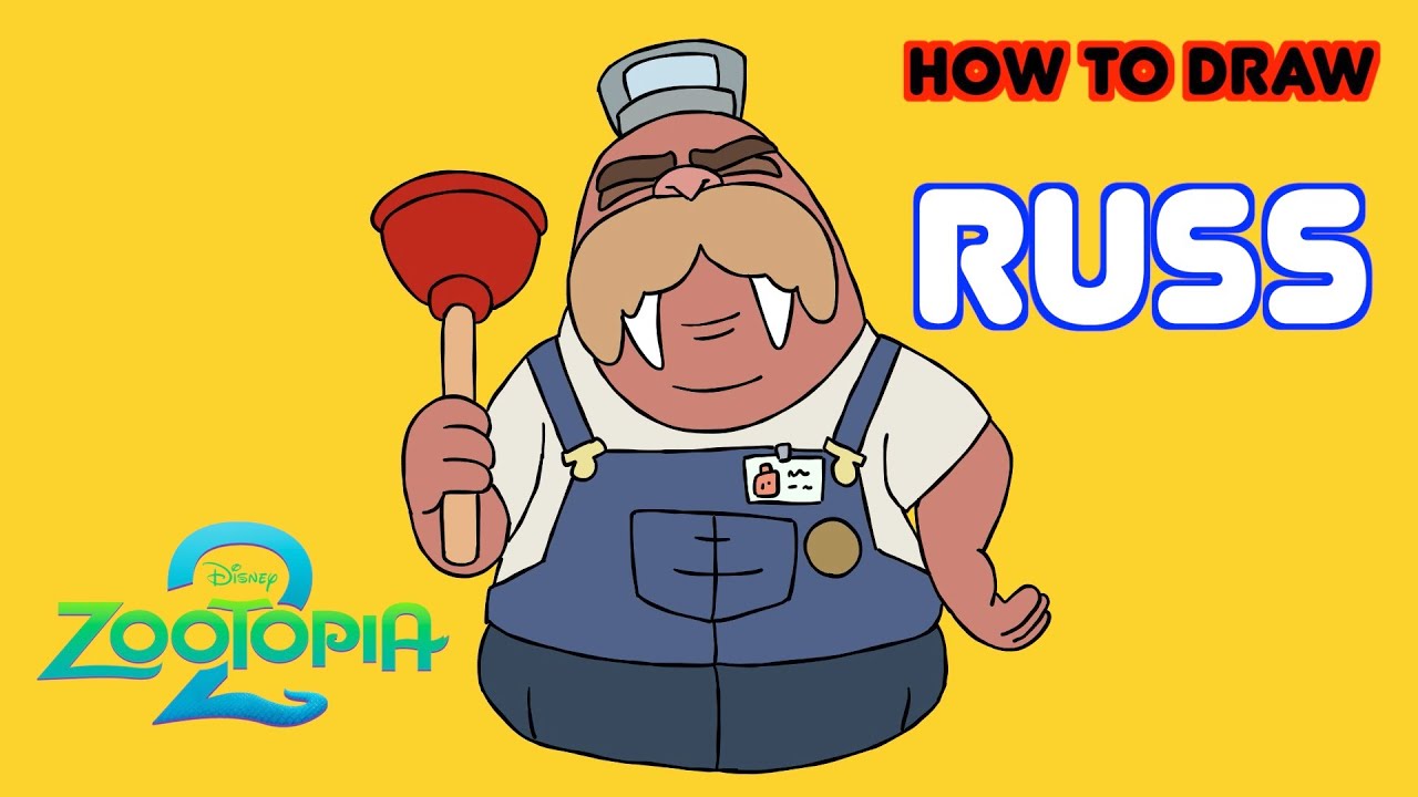 How to Draw Russ The Walrus from Zootopia 2 - YouTube