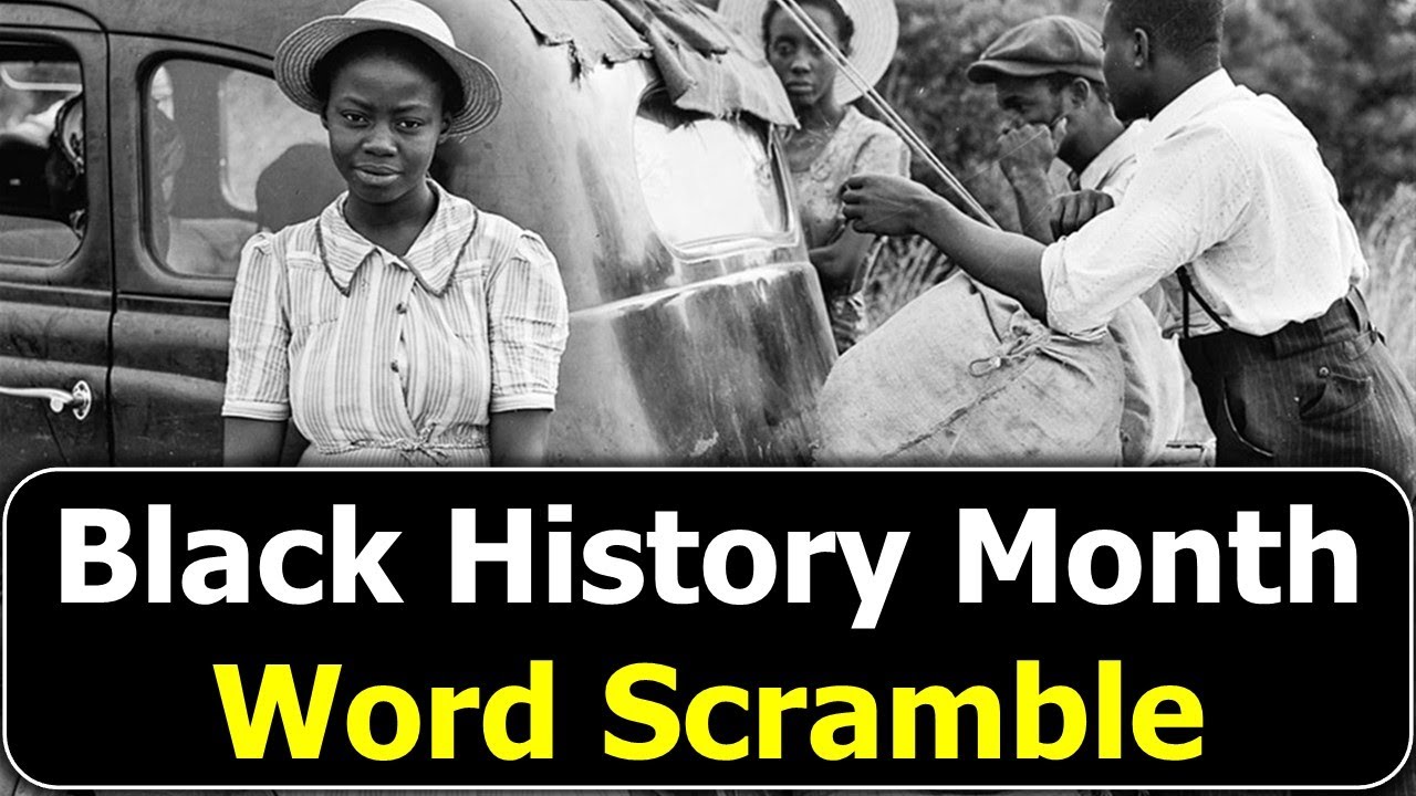 🤎Black History Month Word Scramble: Unscramble the Legacy: A Black ...