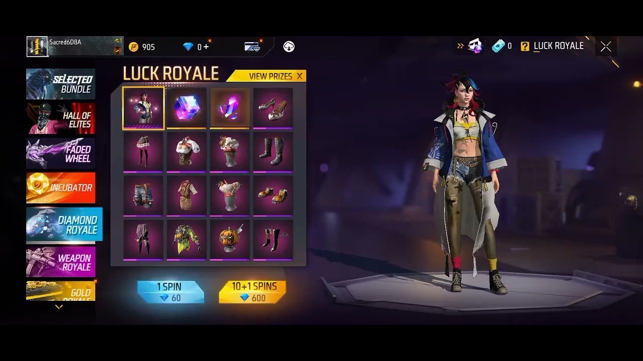 Next Diamond Royale Bundle in Free Fire - YouTube