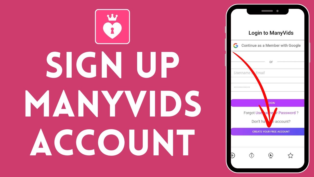 How to Sign Up for ManyVids | Create Your ManyVids Account Easily 2024 ...