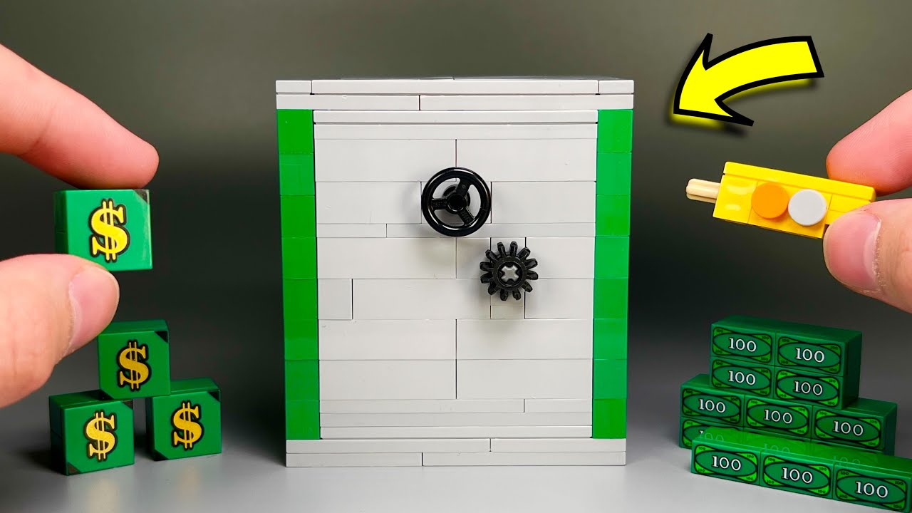 I built a LEGO SAFE with KEY LOCK - YouTube