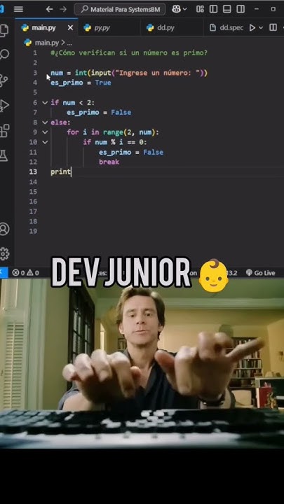 NOVATO vs EXPERTO en Python🔥 - ¿Cómo verificar si un número es prim? # ...