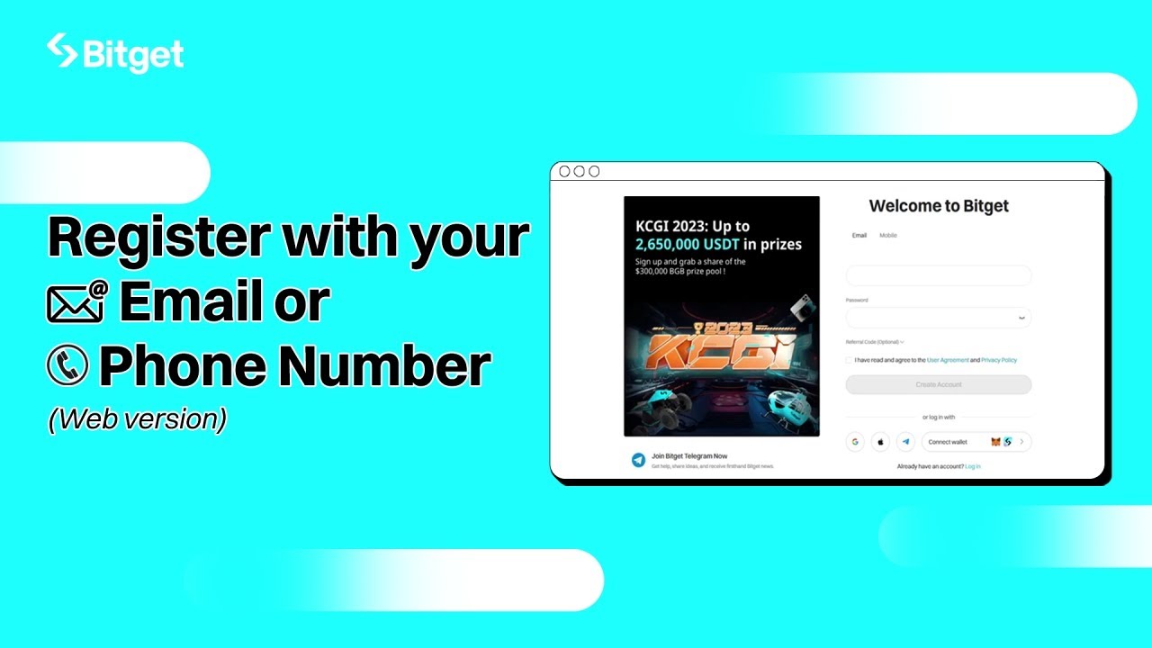 How To Register A Bitget Account Web Version | Bitget Guides - YouTube