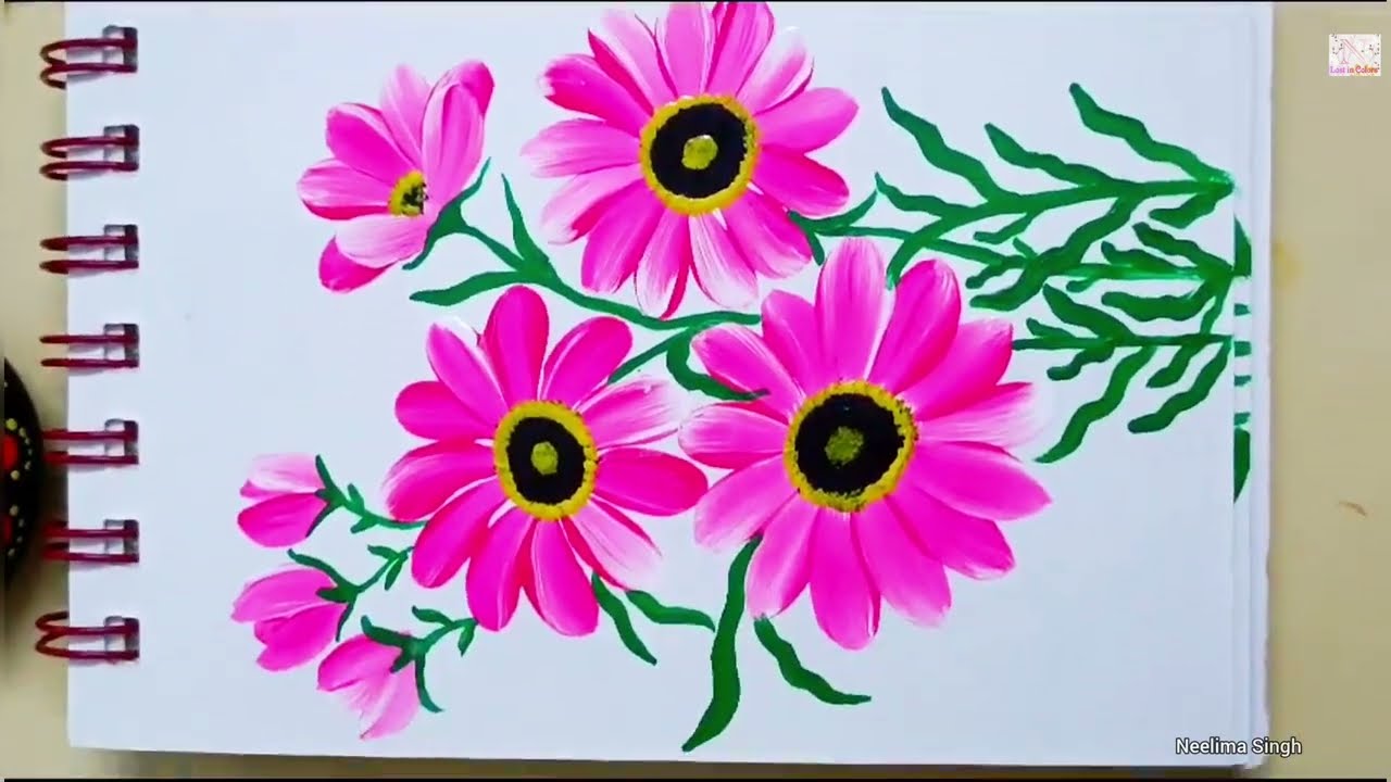 EASY Acrylic Painting Tutorial | Step by Step for Beginners - YouTube