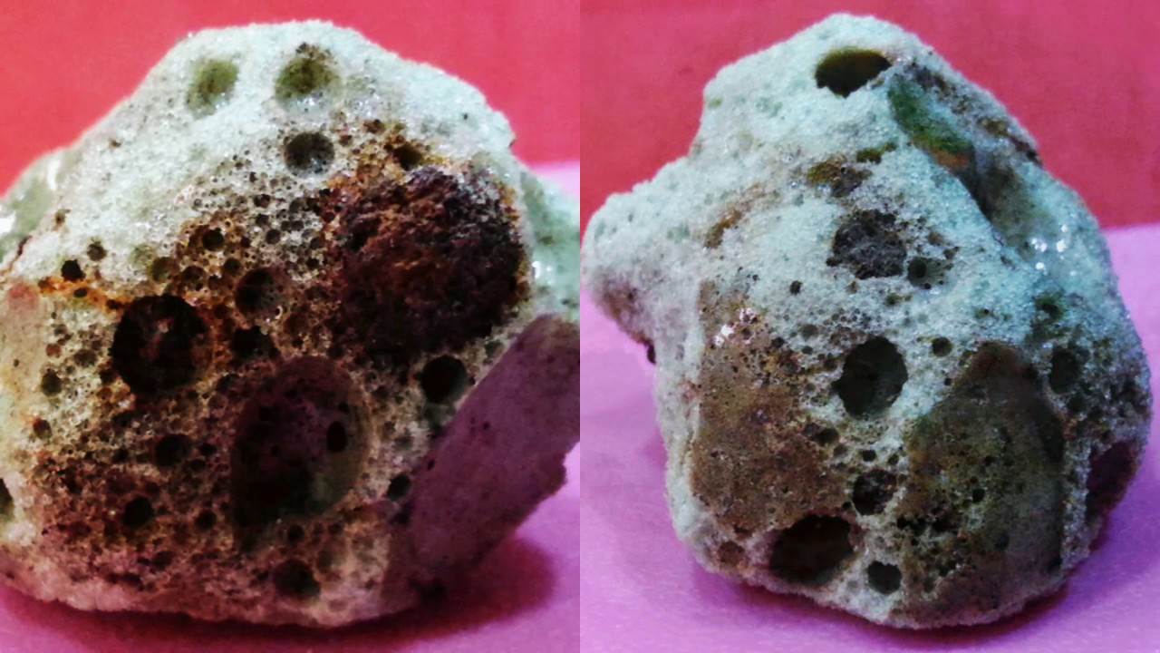 Lunar meteorite Vesicles on Lunar Meteorite - YouTube