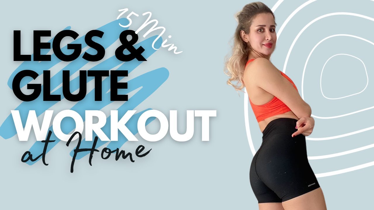 15 Min Easy Legs & Glutes Workout Burn 340 Calories | at home, No ...
