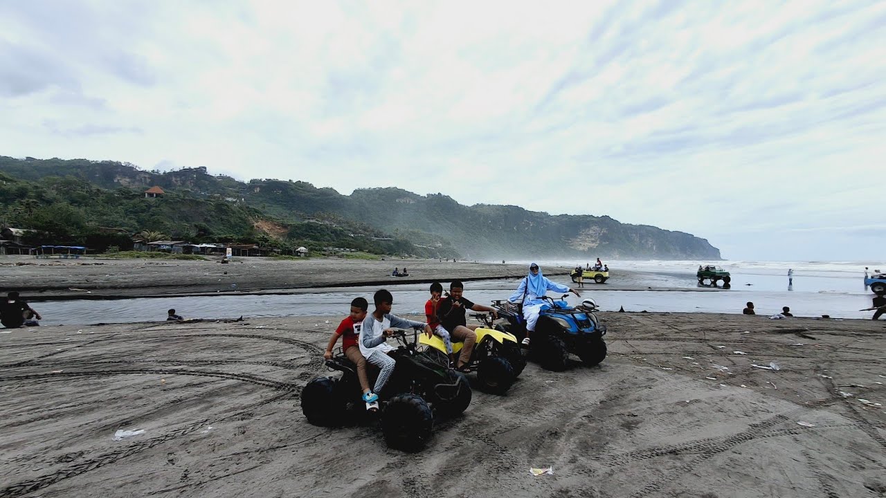 Trip Ke Pantai Parang Teritis Gunung Kidul Yogjakarta Bermain Motor ATV ...