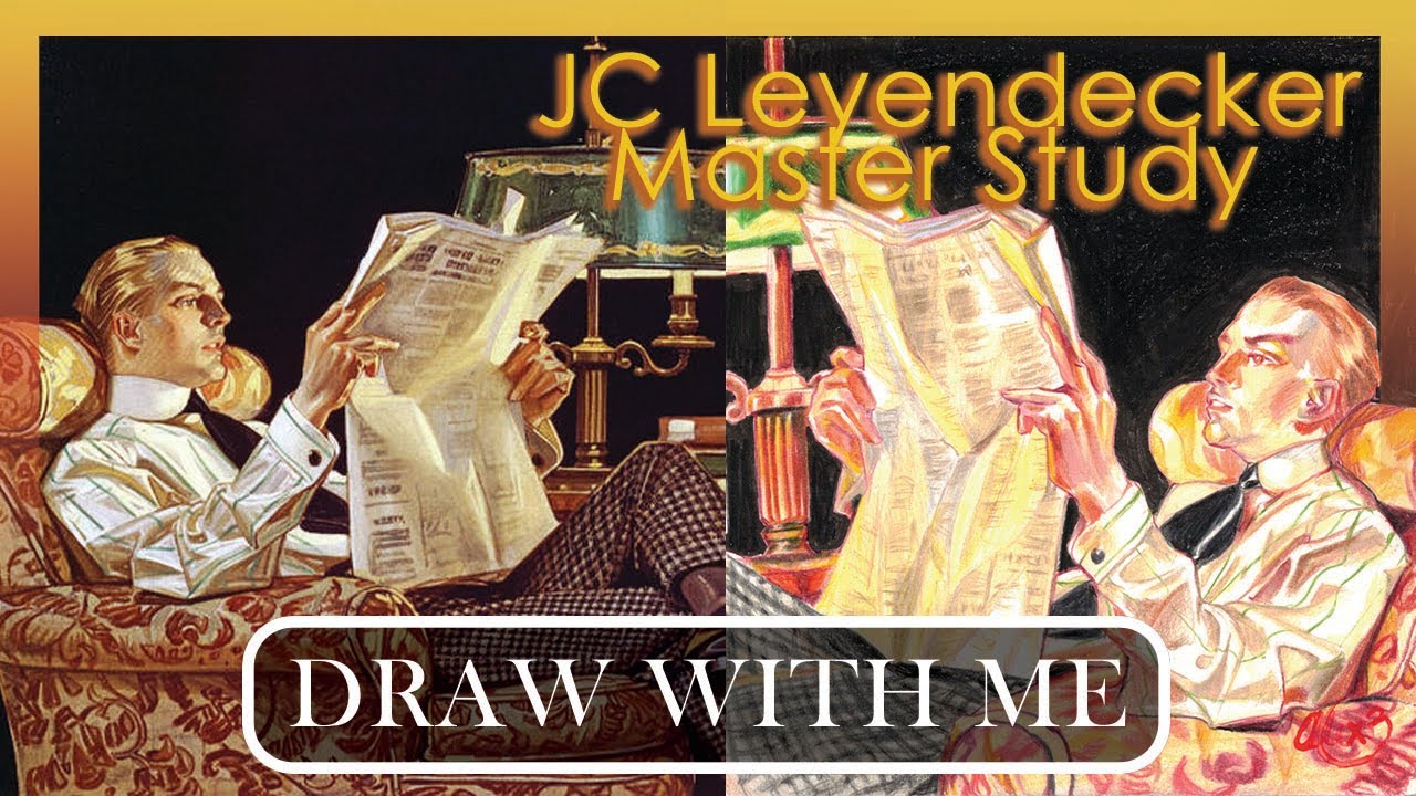 ️ Draw with me|📖J.C. Leyendecker MasterStudy| 【Sketchbook】 - YouTube