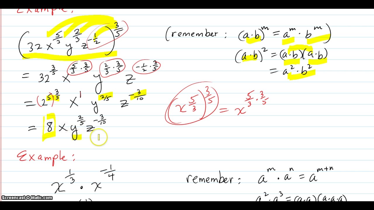 Simplify Expressions Containing Rational Exponents YouTube simplify-expressions-containing-rational-exponents-youtube