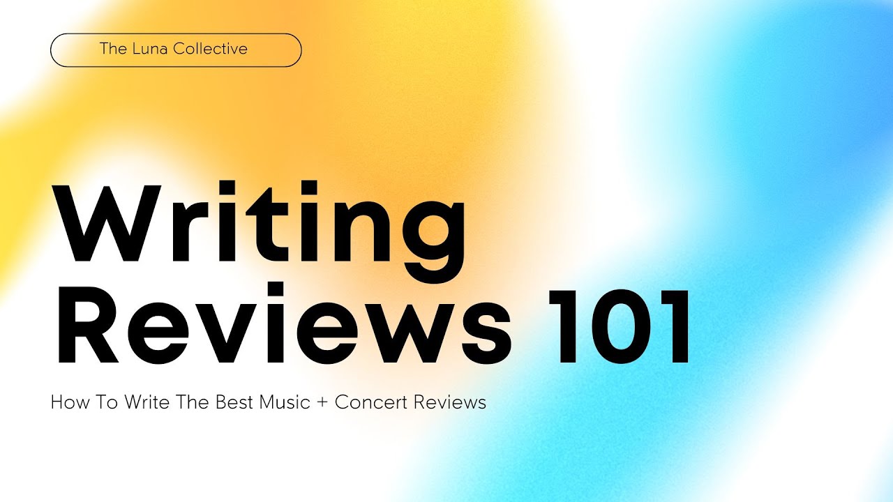Writing Music Review Virtual Workshop | The Luna Collective - YouTube