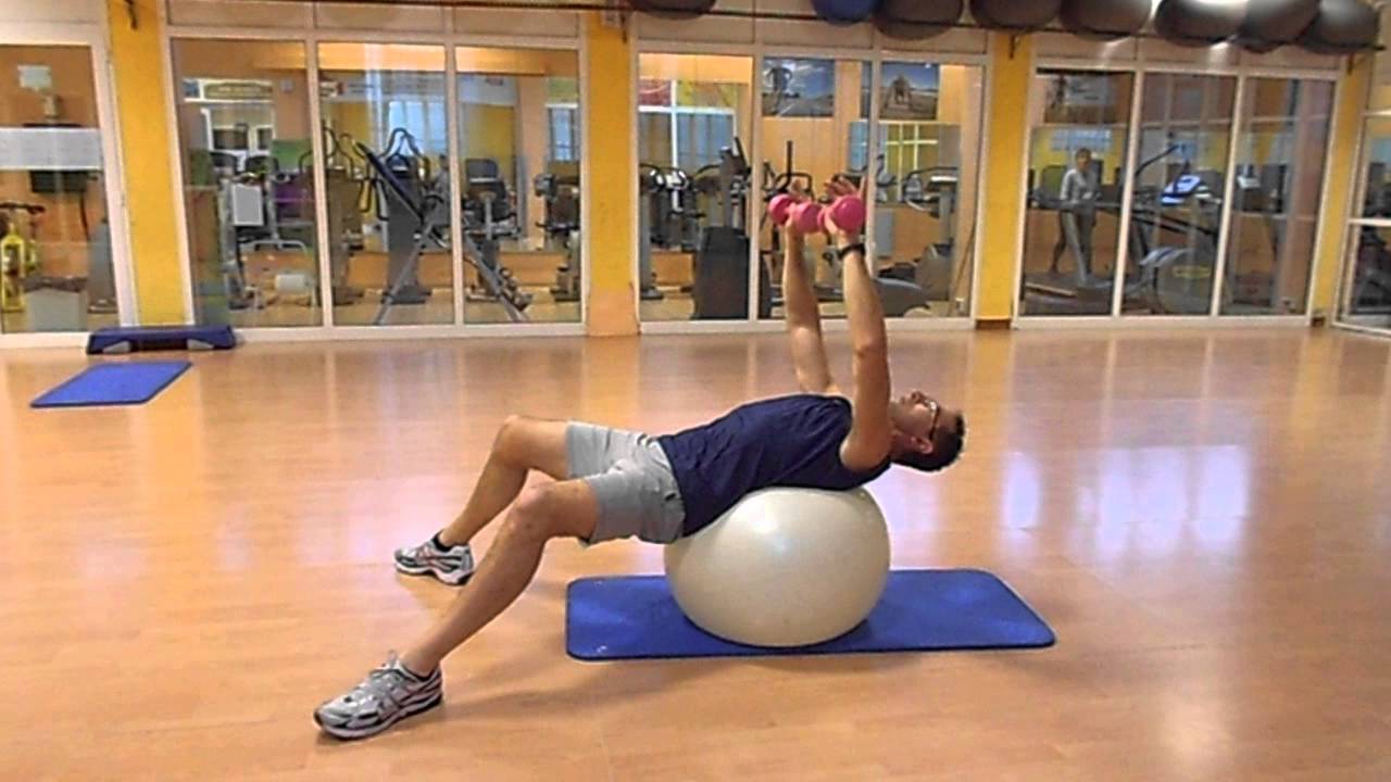 CTA-Distensioni manubri su fitball - YouTube