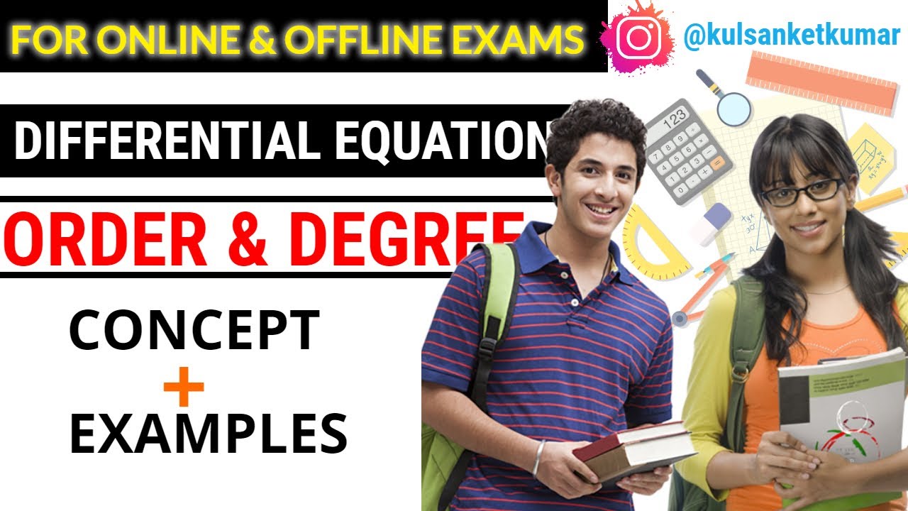 Must Watch Degree and Order of Differential Equation - YouTube