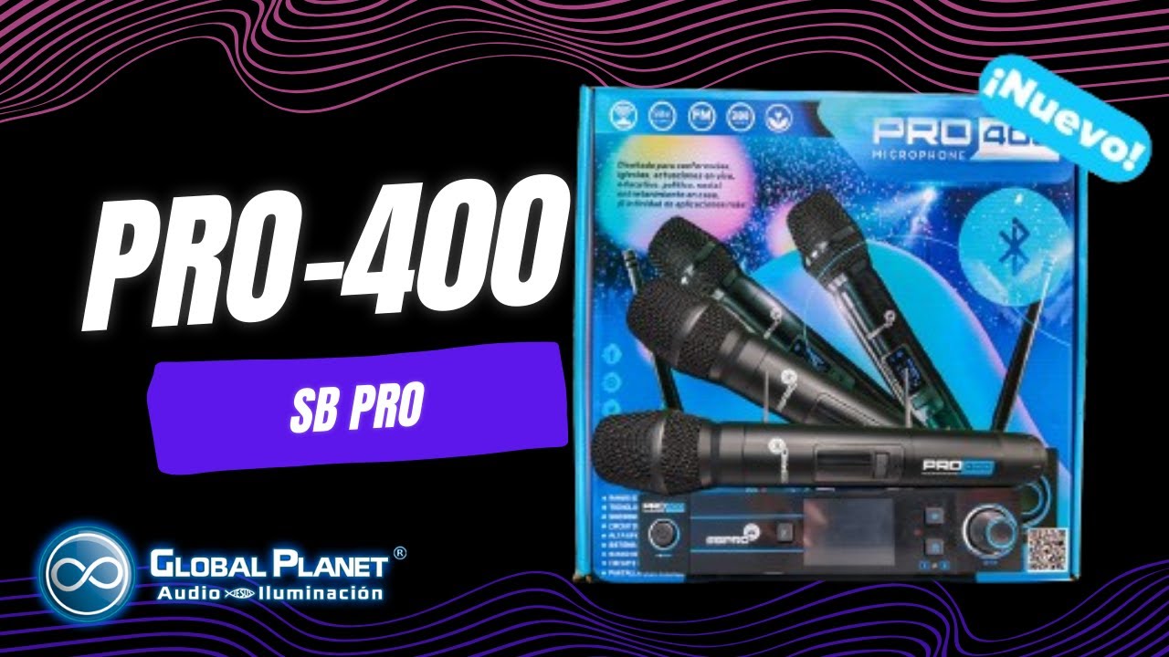 MICRÓFONOS INALÁMBRICOS PRO-400 SUPER BRIGHT & LOUD GDL | PRACTICOS Y ...