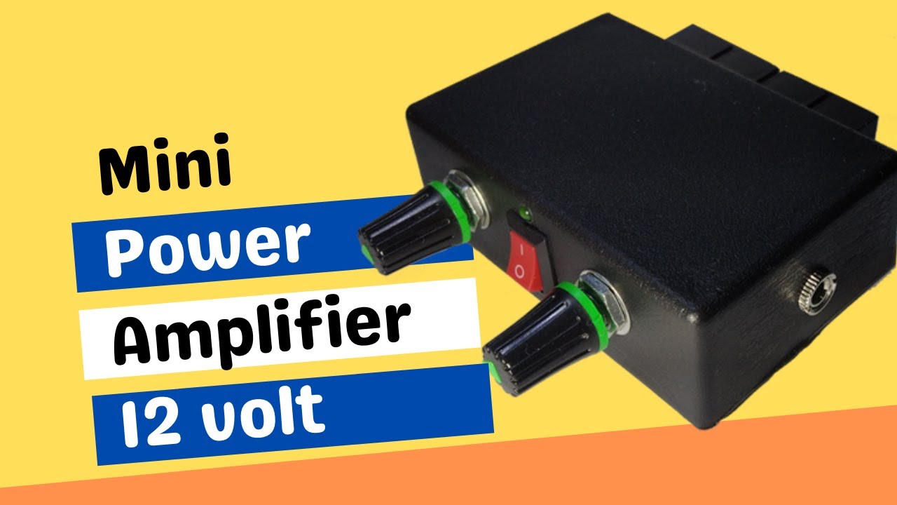 Mini Power Amplifier 12 Volt Stereo PAM8610 - YouTube