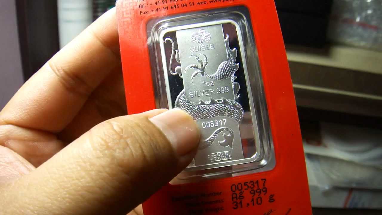 2012 Pamp Suise 1 oz Silver Dragon, The Lunar Calendar series - YouTube