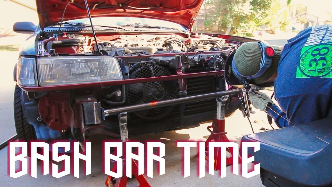 Ae92 Front Bumper Install | Bash Bar Build - YouTube