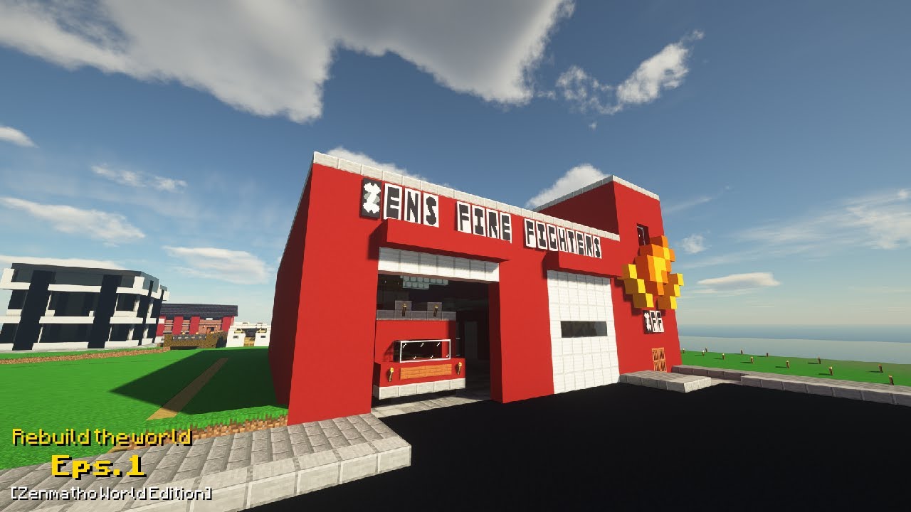Random Build | Rebuild the world: Fire Station [Eps. 1] (Zenmatho World ...