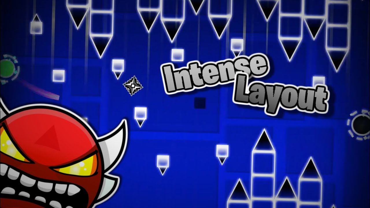 Intense layout! (Very hard demon layout) Geometry dash [CUTS] - YouTube