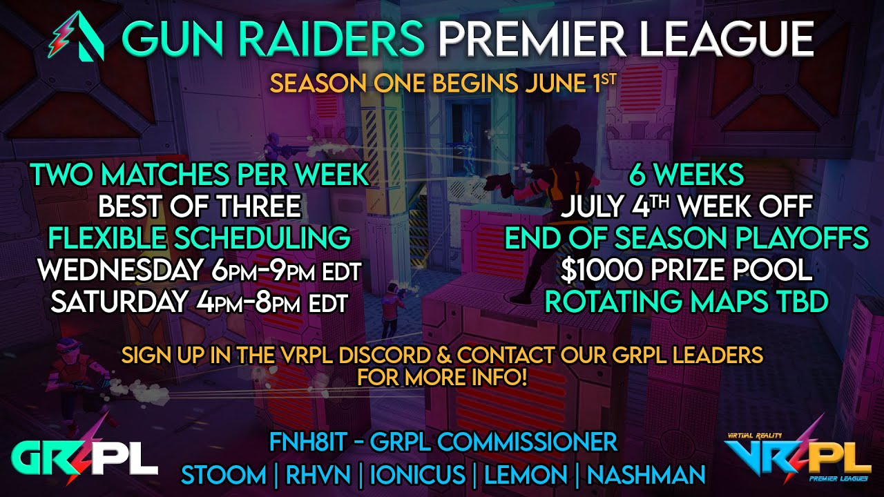 VRPL- Tournaments + League! - YouTube