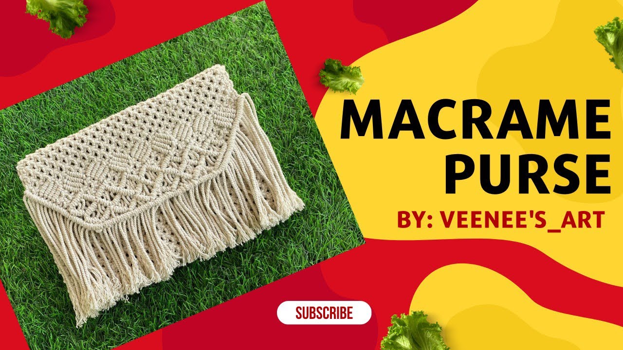 Macrame purse //Macrame handbag/// Macrame purse tutorial - YouTube